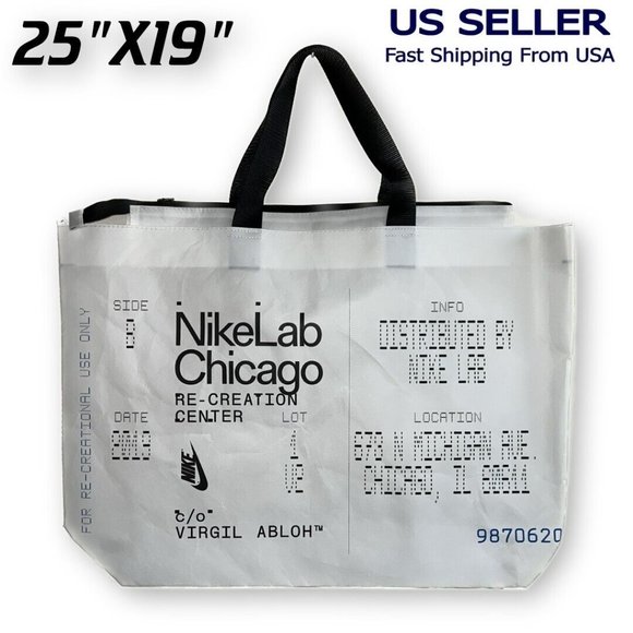 Nike | Shoes | Offwhite Nike Lab Tote Bag White Tyvek Campus Virgil ...